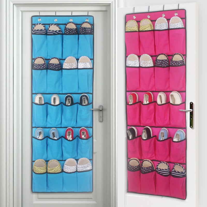 Over the Door 20-Pocket Organizer 5-Layer Hanging Storage Shelf – Duvera