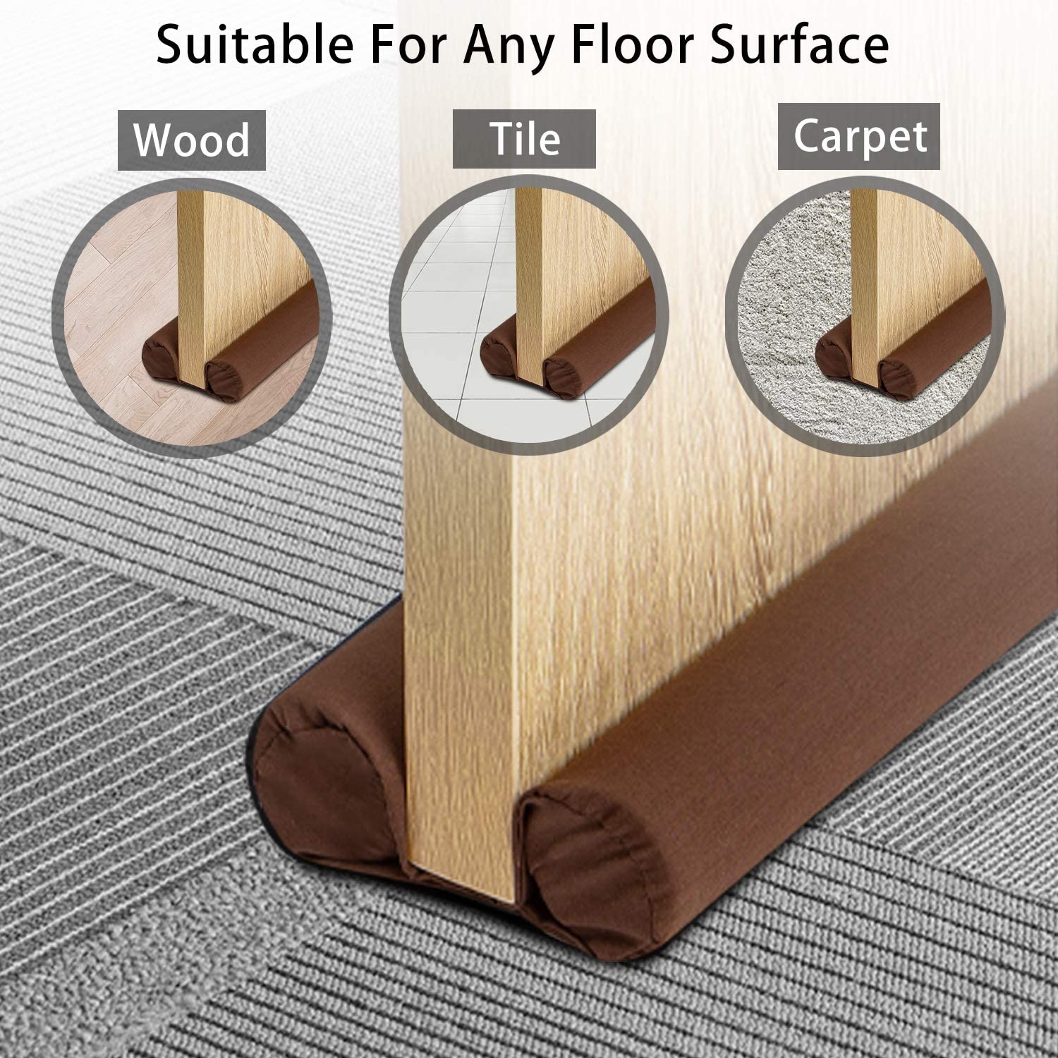 40 Inch Under Door Draft Stopper – Duvera
