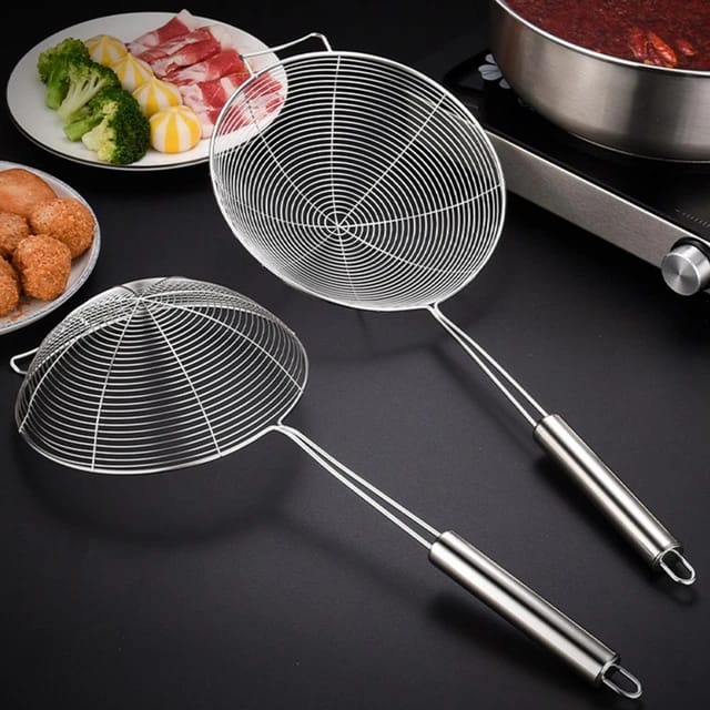 Stainless Steel Food Frying Strainer – Duvera